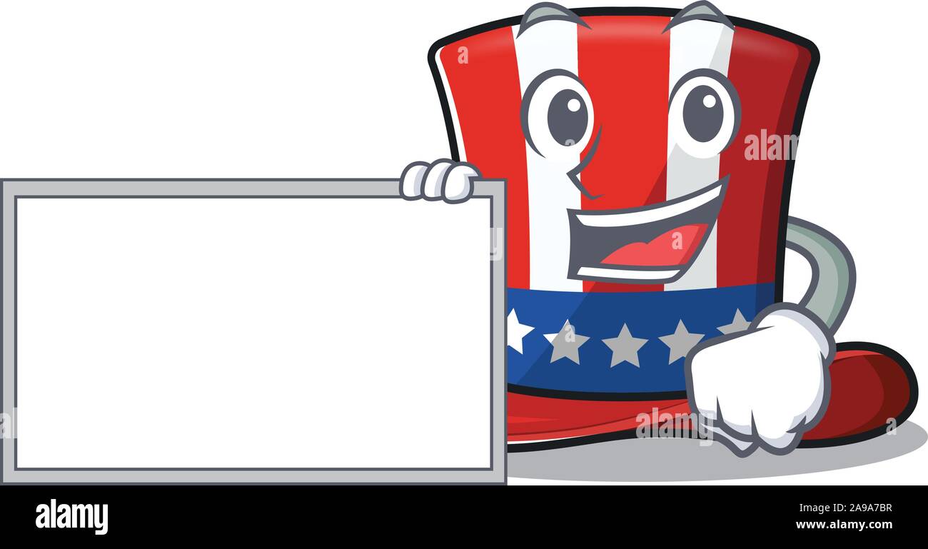 Uncle sam hat cartoon with board shape Stock Vector Image & Art - Alamy