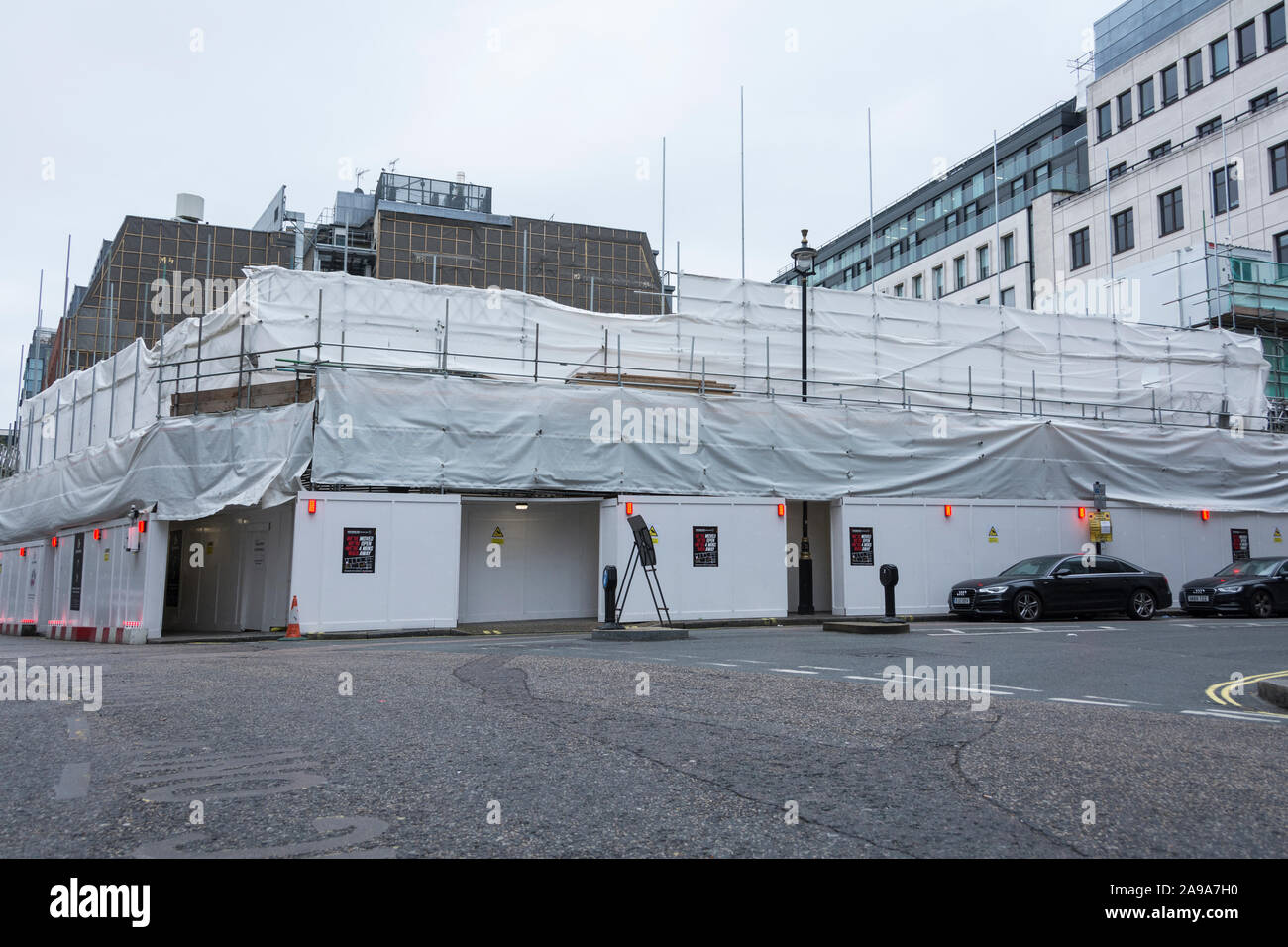 The remains of Michael Blampied's brutalist Welbeck Street car park ...