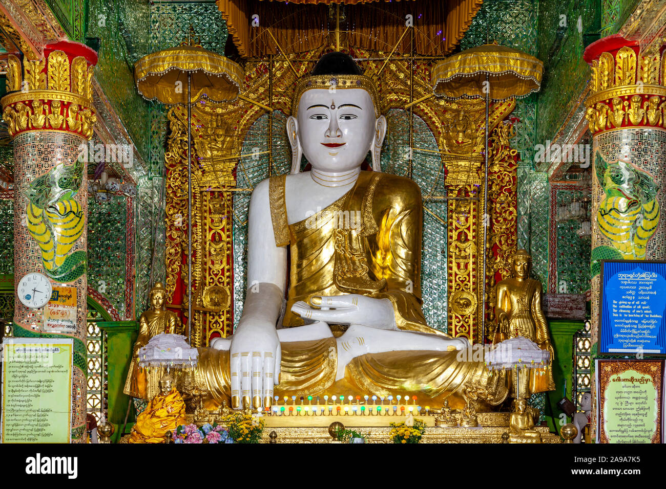 A Large Buddha Statue At The Soon Oo Pon Nya Shin Paya, Sagaing ...