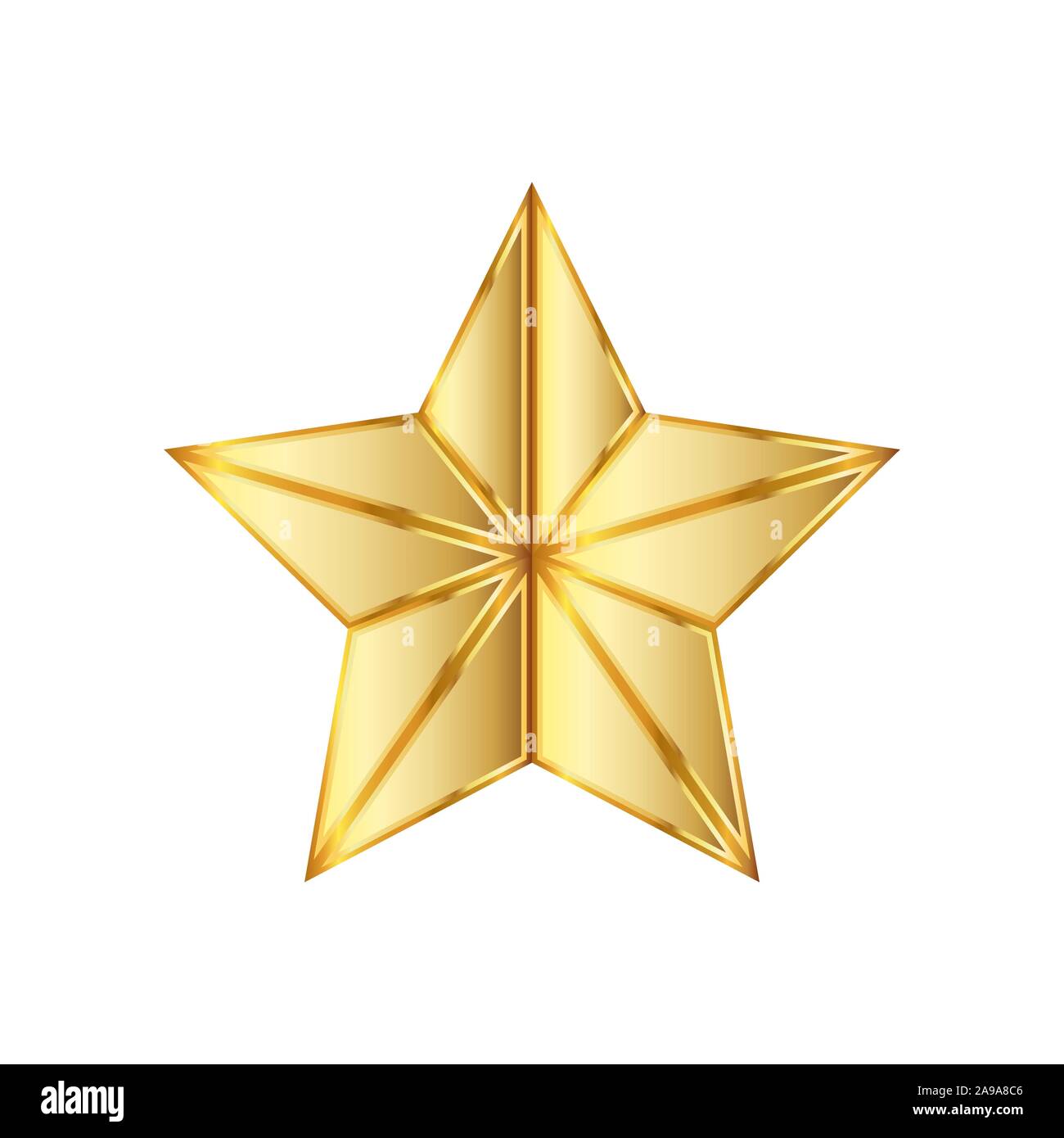 Golden star icon. Vector illustration. Golden star icon on white background Stock Vector Image ...