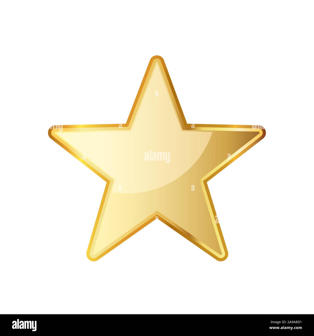 Golden star icon. Vector illustration. Golden star icon on white background Stock Vector Image ...