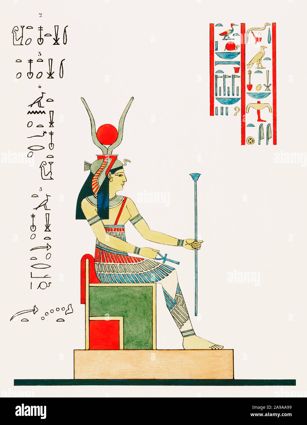 Goddess hathor papyrus hi-res stock photography and images - Alamy