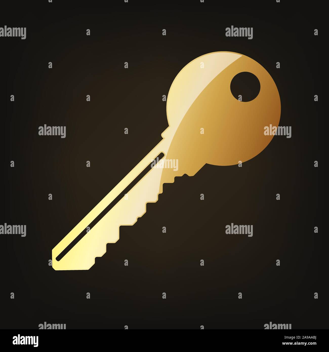 Gold key vector vectors hi-res stock photography and images - Alamy