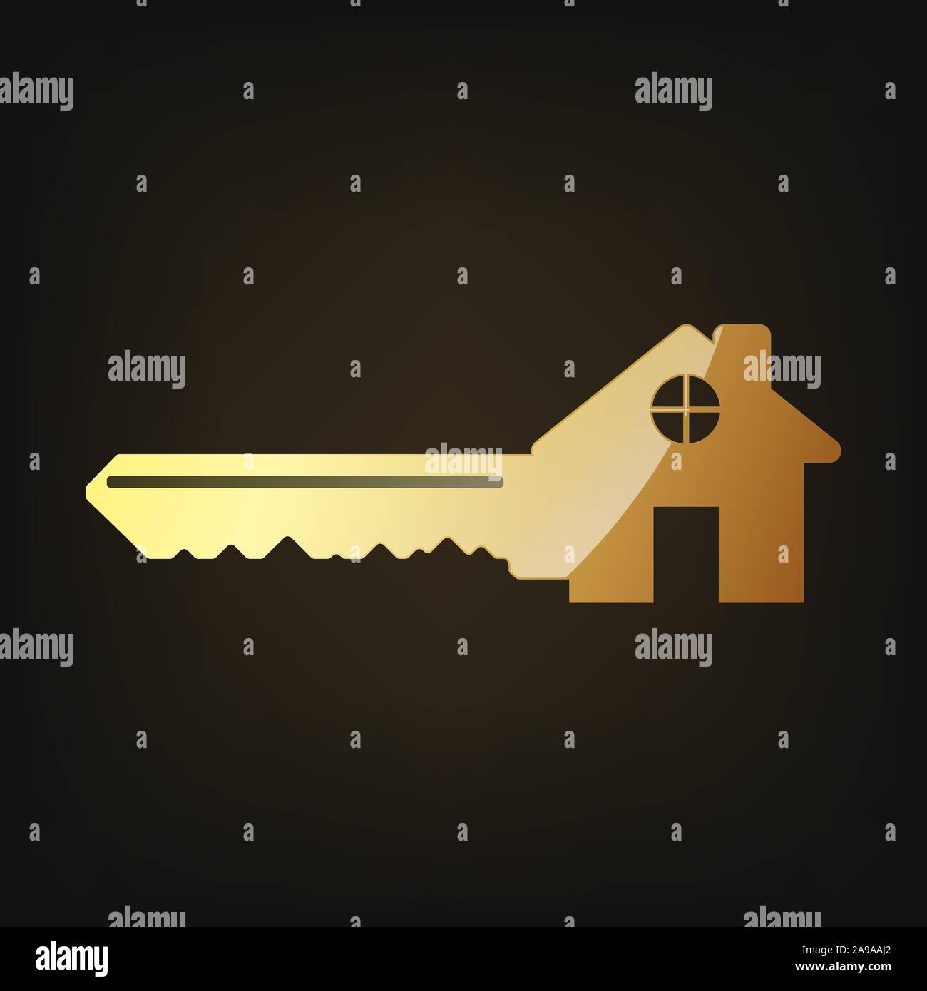 Gold key vector vectors Stock Vector Images - Alamy