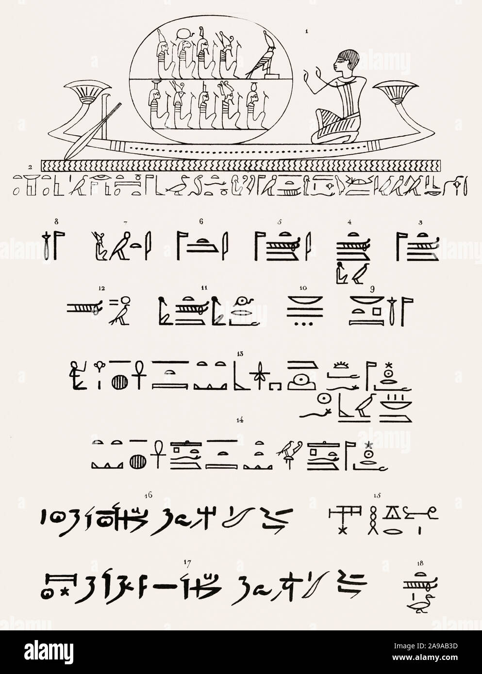 Ancient egyptian hieroglyphics text hi-res stock photography and images ...
