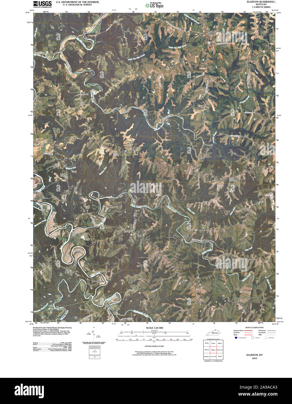 Elliston map hi-res stock photography and images - Alamy