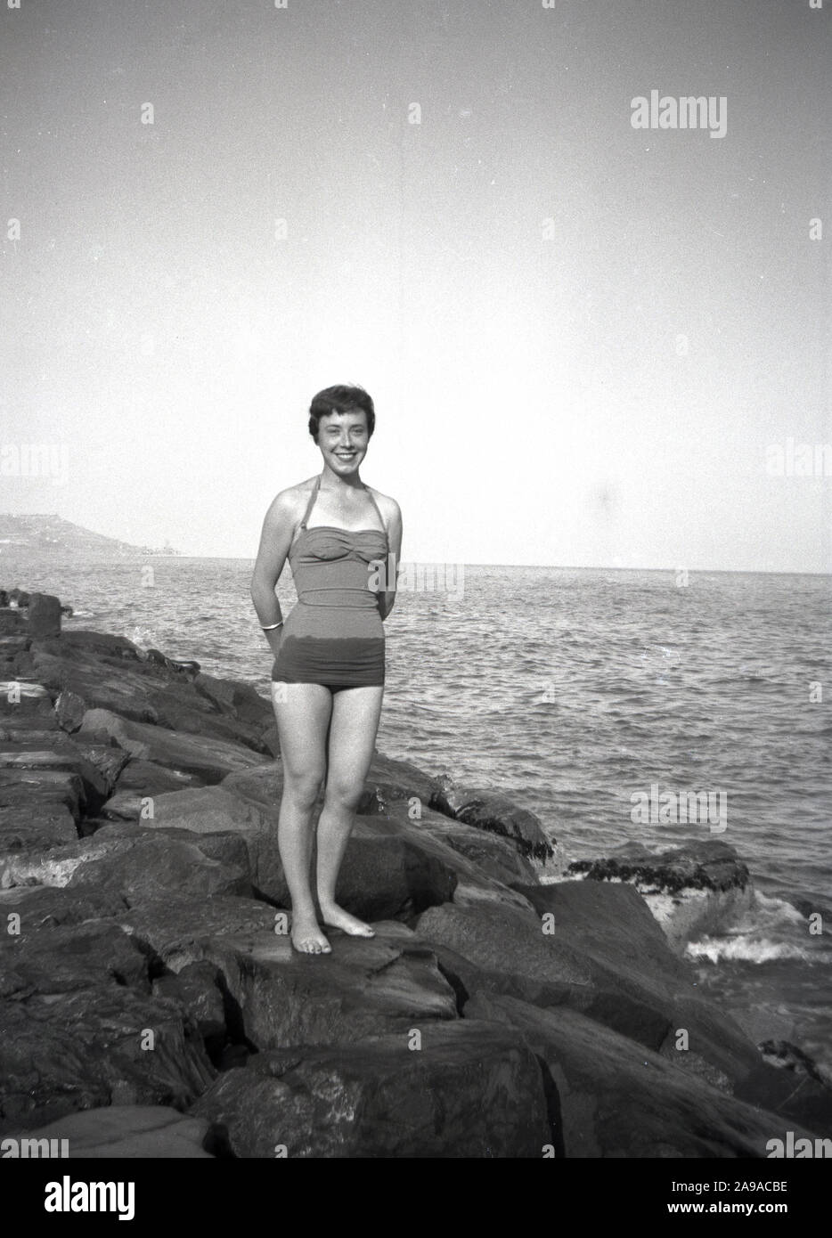 Bathing suit 1950's hi-res stock photography and images - Alamy