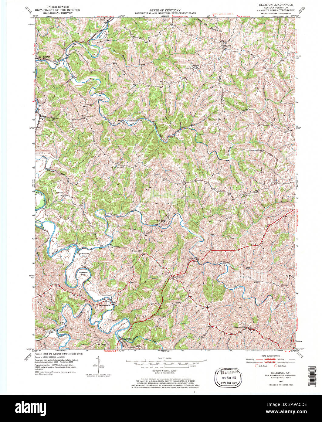 Elliston map hi-res stock photography and images - Alamy