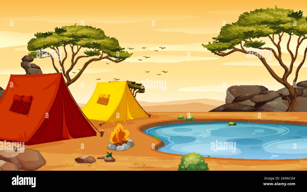 Background of tents Stock Vector Images - Alamy