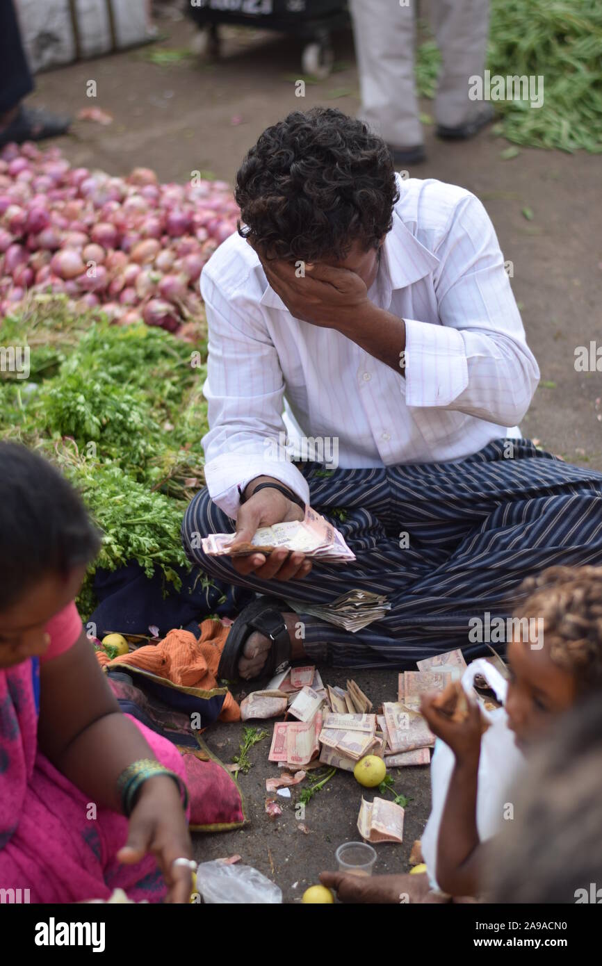 Distressed Indian farmer( short of money Stock Photo - Alamy