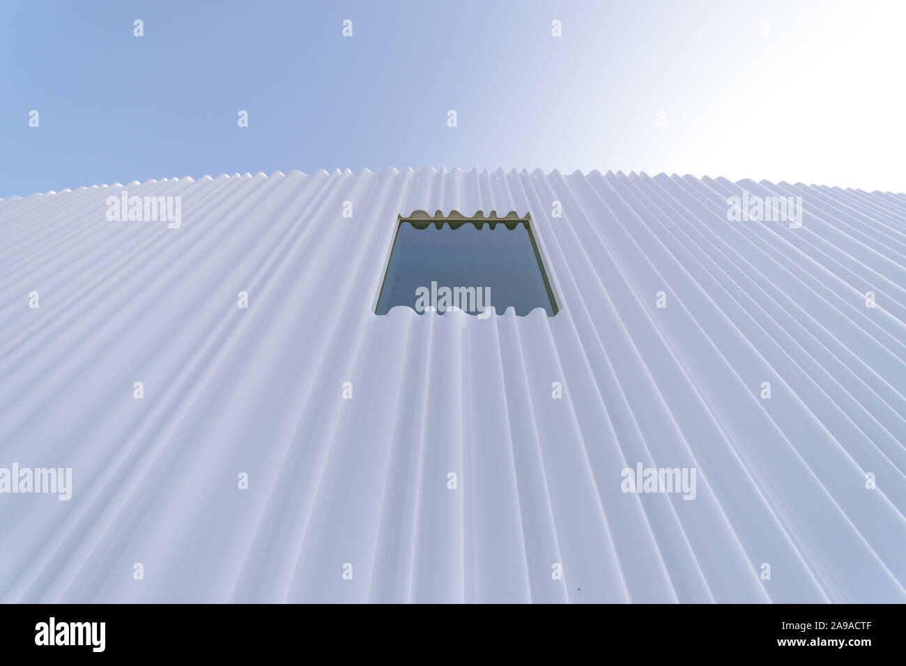 The Facade of SANAA's Factory hall at Vitra Design Museum Stock Photo ...