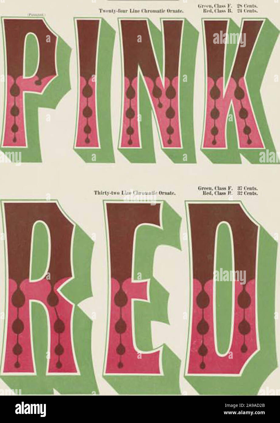 "Specimens of chromatic wood type, borders, etc. manufactured by Wm. H ...