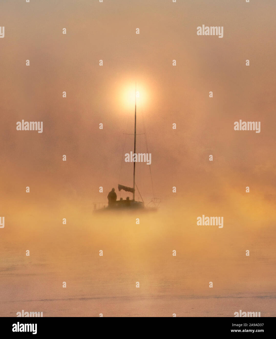 sailing at dawn Stock Photo - Alamy