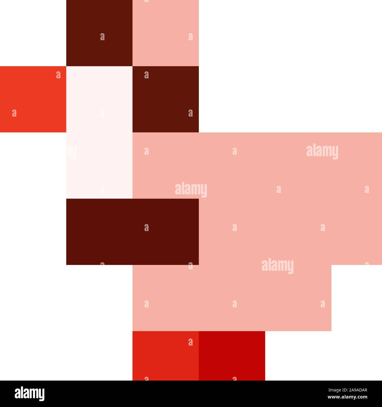 Pink duck on white background illustration Stock Vector Image & Art - Alamy