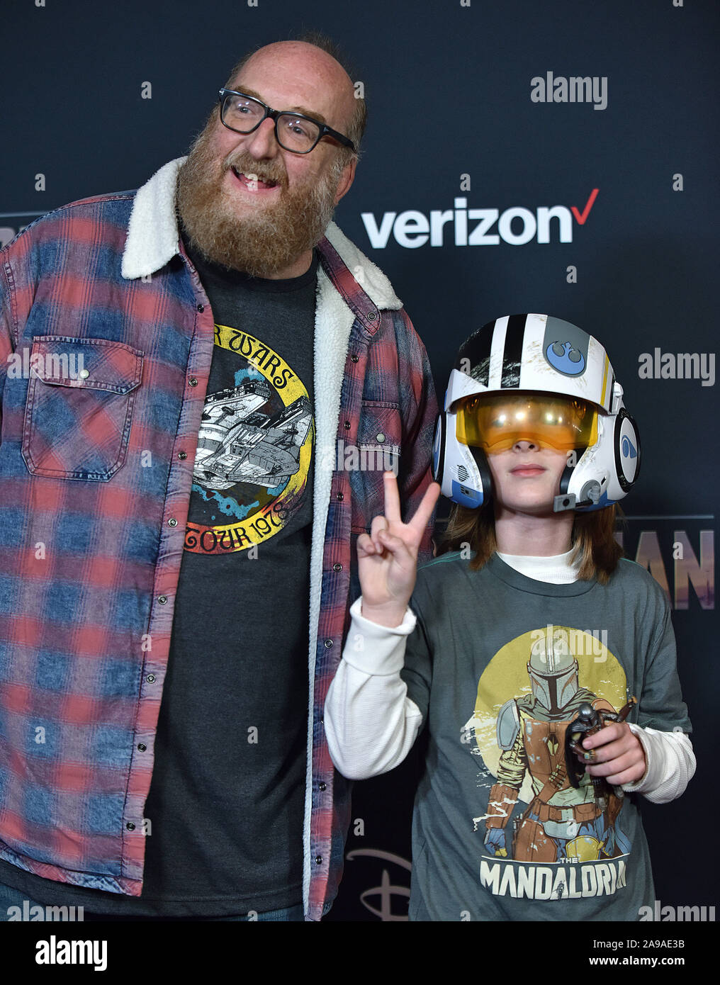 Los Angeles, United States. 13th Nov, 2019. Brian Posehn (L) arrives ...