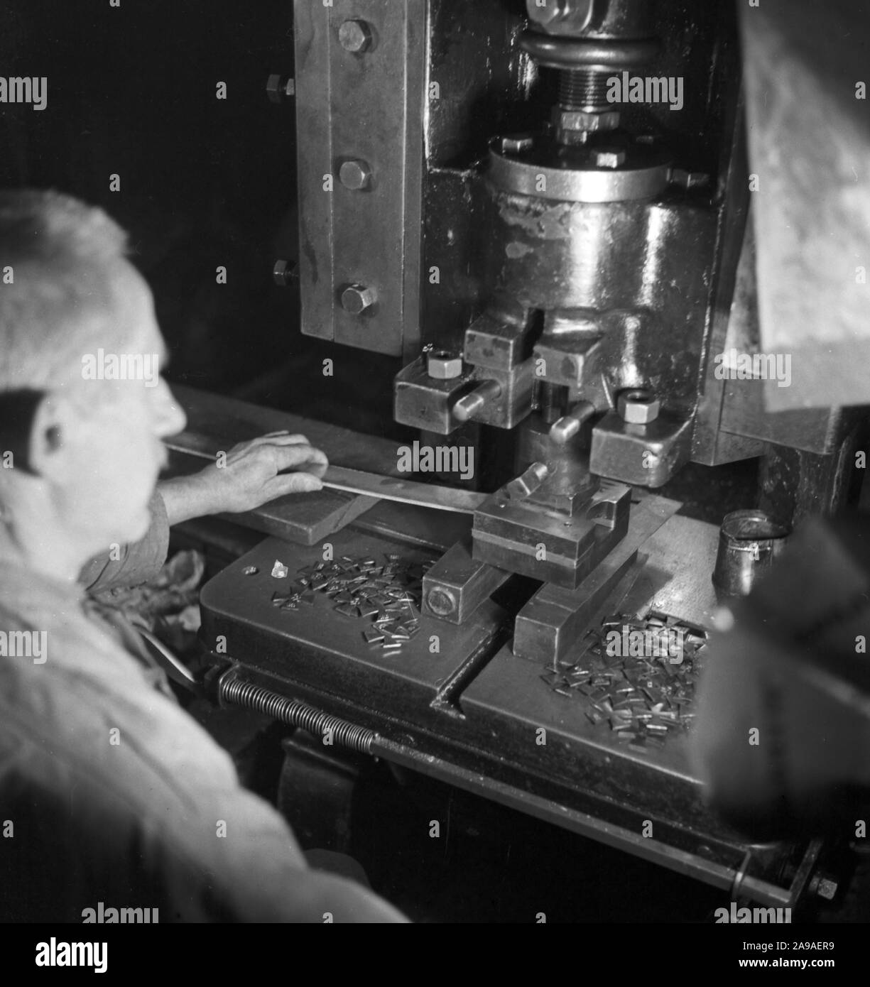 In a factory that produces the "Iron Cross", a German war medal, here ...