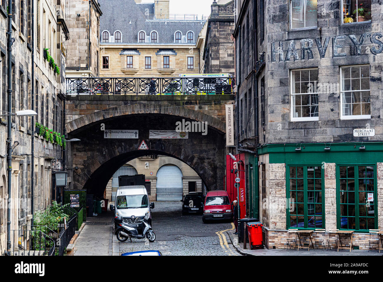 View of Merchant Street and King George IV Bridge, Street Scene With ...