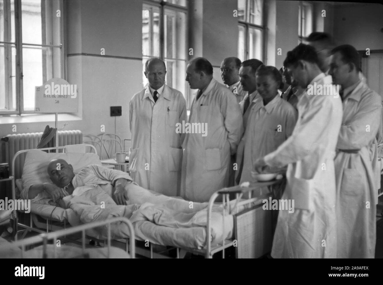 Lesson in medicine at German university of Prague, 1930s Stock Photo ...