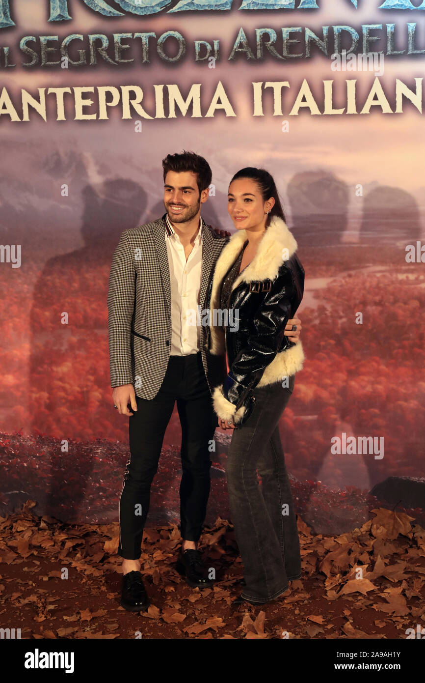 Rome, Italy - November 12, 2019: Guests in the red carpet at the ...