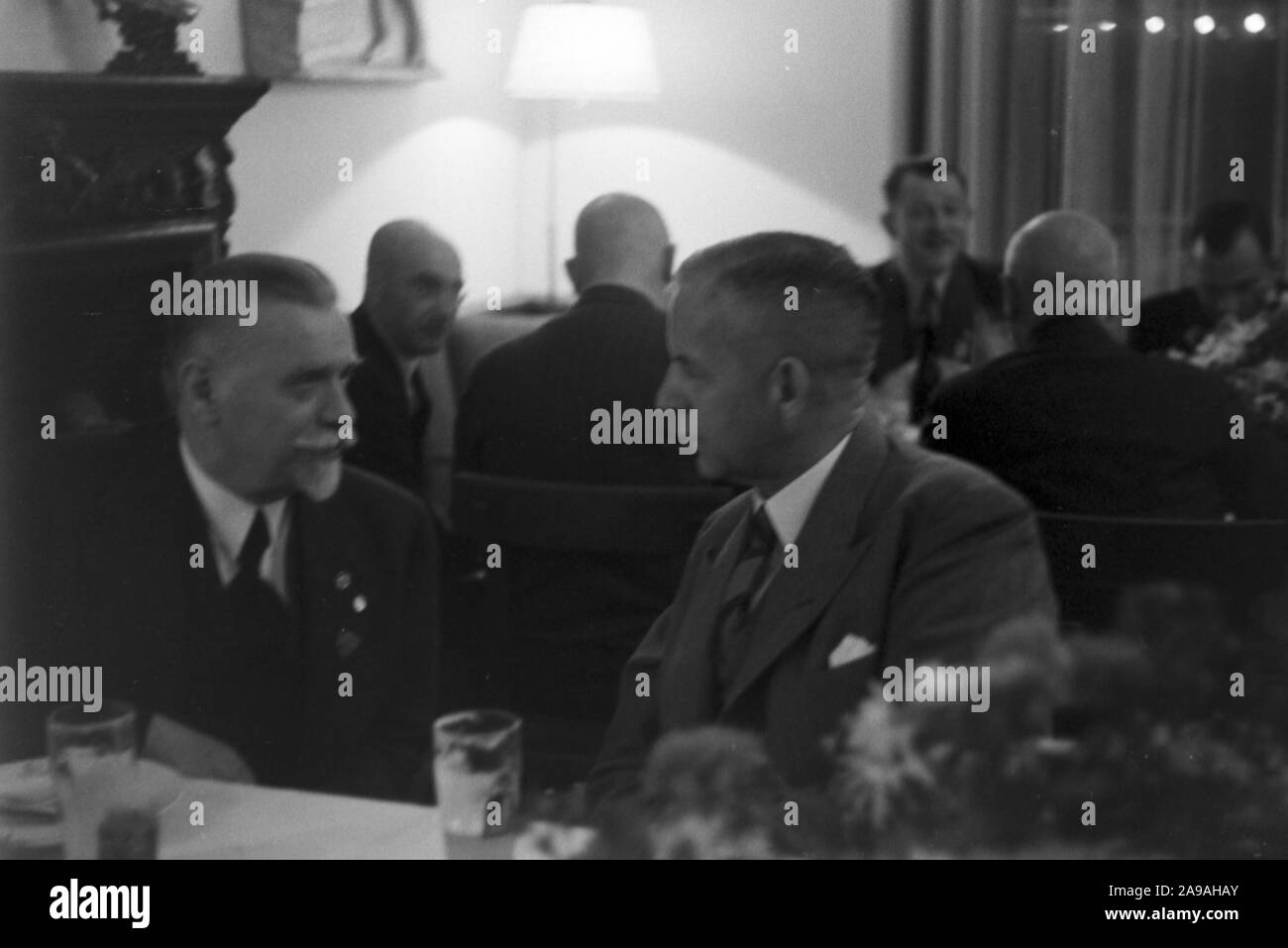 A meeting in the Harnack-Haus in Berlin-Dahlem, Germany 1930s Stock ...