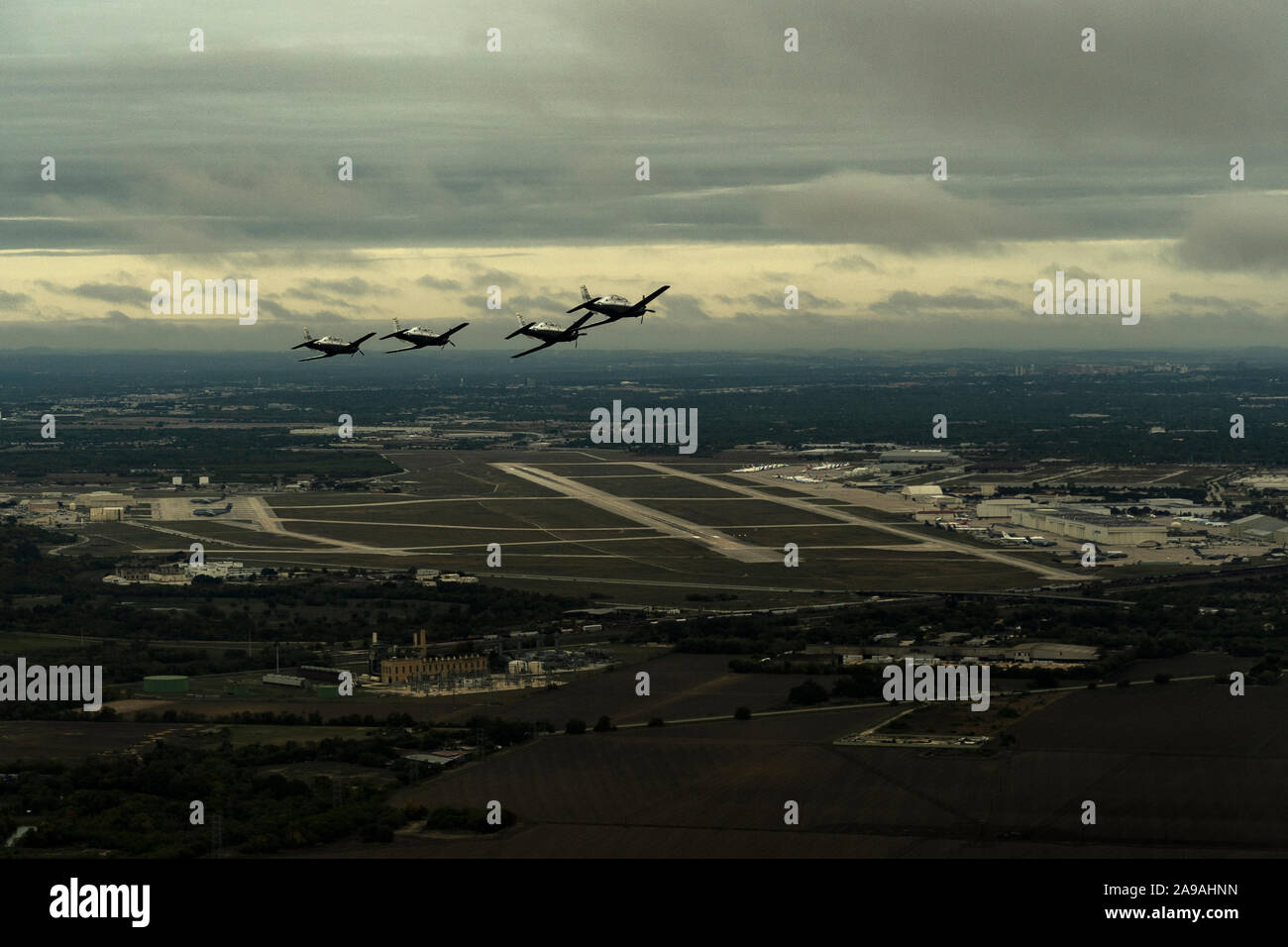 Members from the 8th Flying Training Squadron(FTS) performed a 4-ship ...