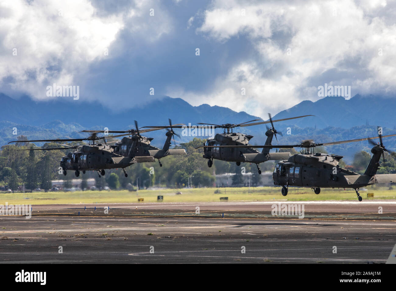 Twenty helicopters from 25th Combat Aviation Brigade traveled 200 miles ...
