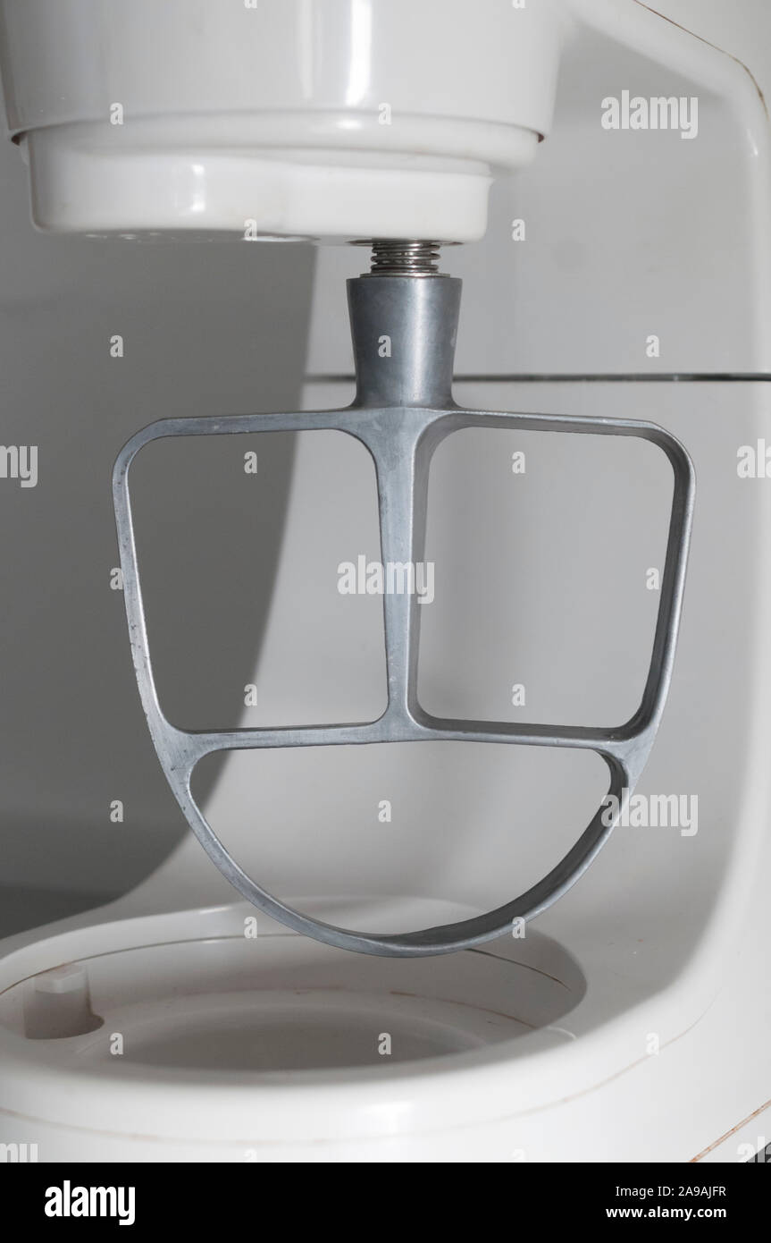 Flat beater on a kitchen food processor Stock Photo - Alamy