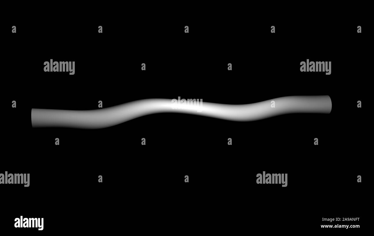Computer generated 3D shape. Abstract rendering of a geometric object ...