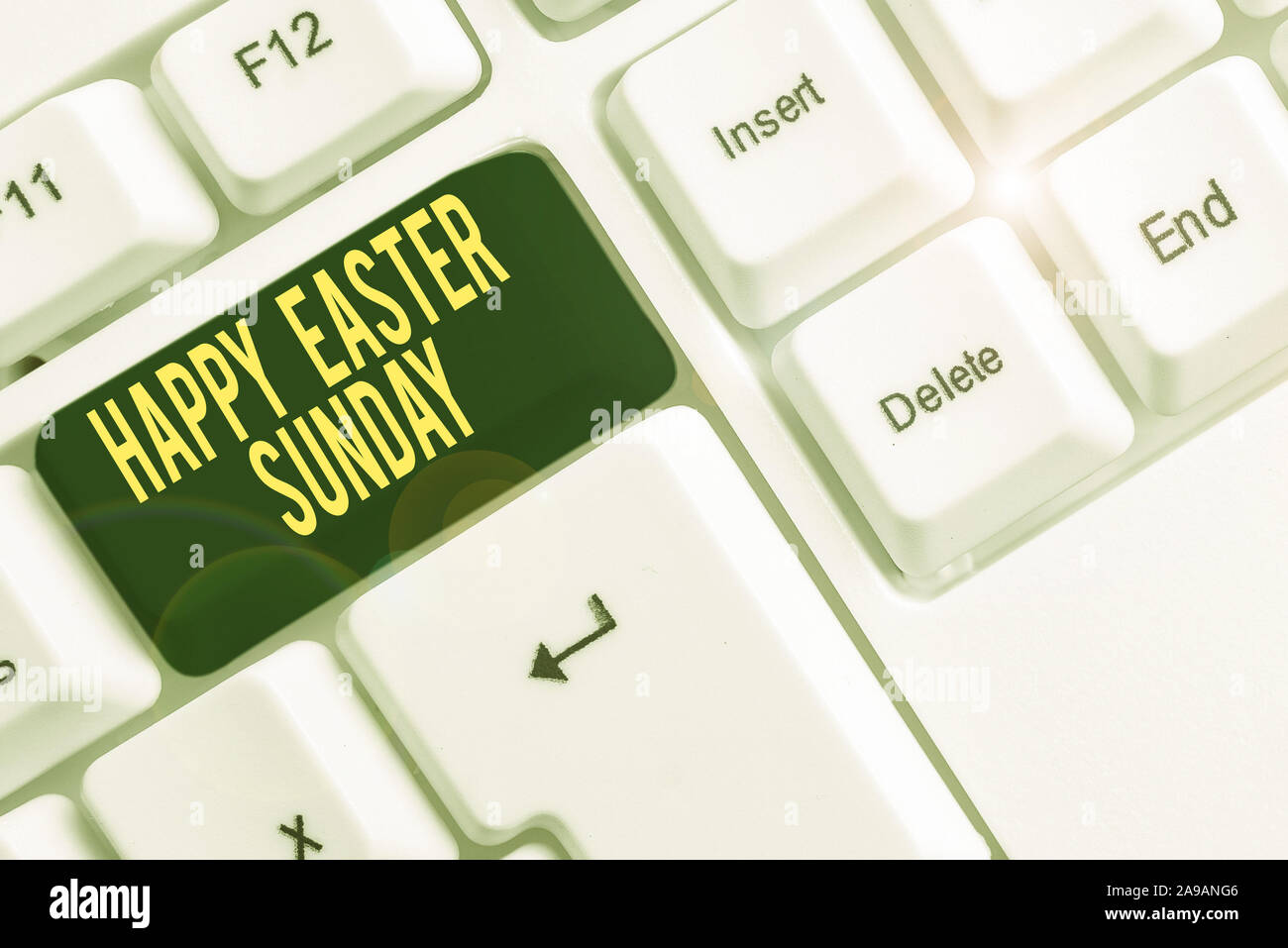Conceptual hand writing showing Happy Easter Sunday. Concept meaning ...