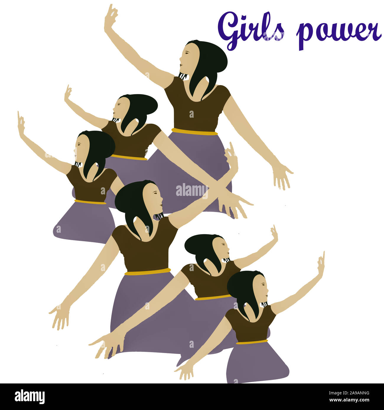 Cartoon stylish girls hi-res stock photography and images - Alamy