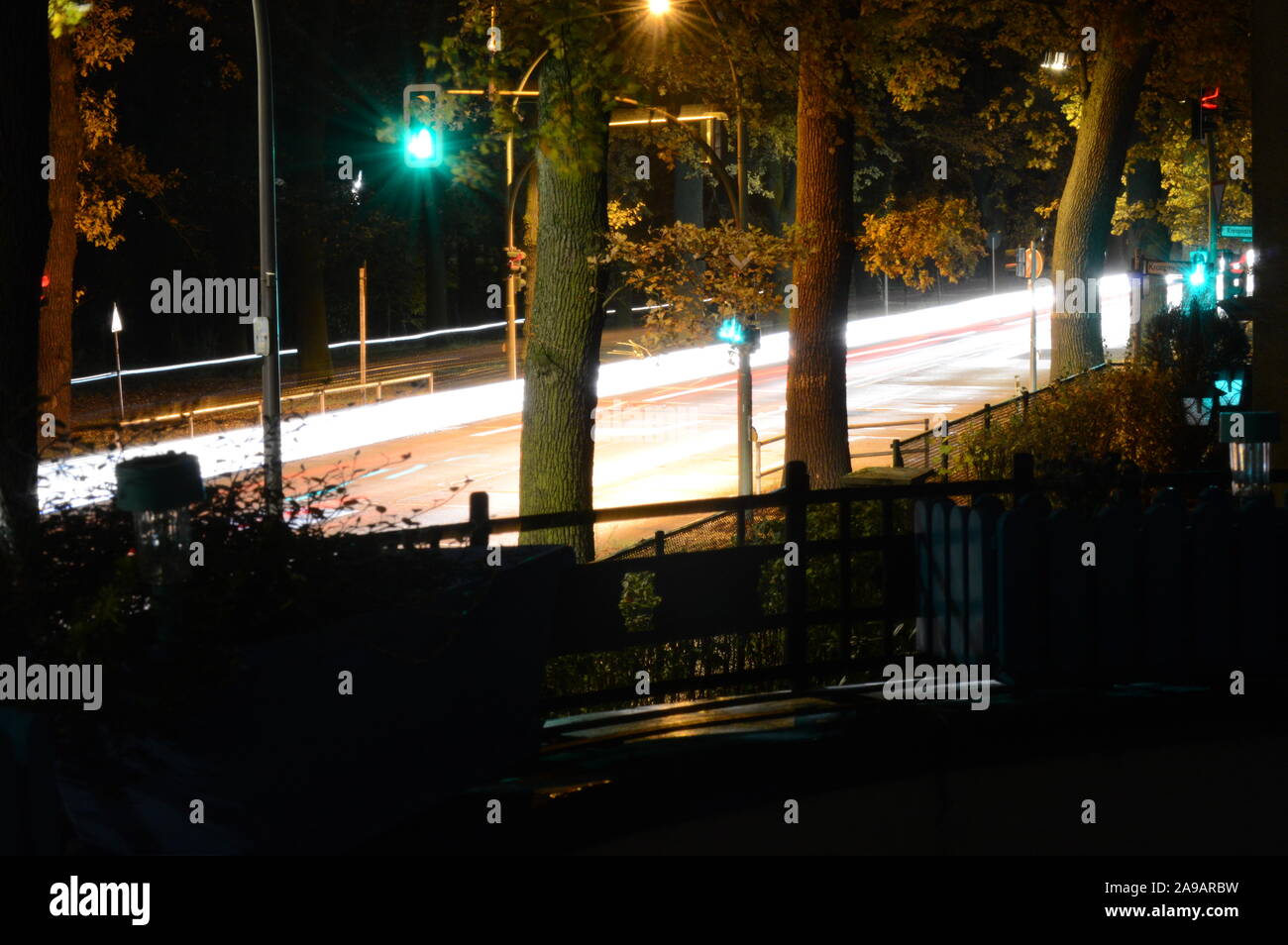 Suburb night street hi-res stock photography and images - Alamy