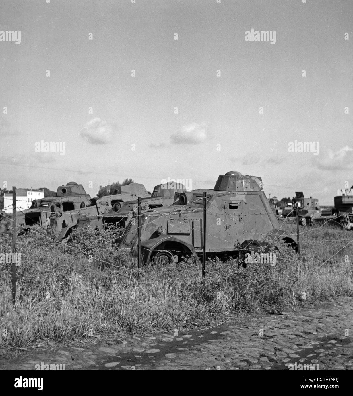 Rotten armoured scout cars as a heritage of the Spanish Civil War ...
