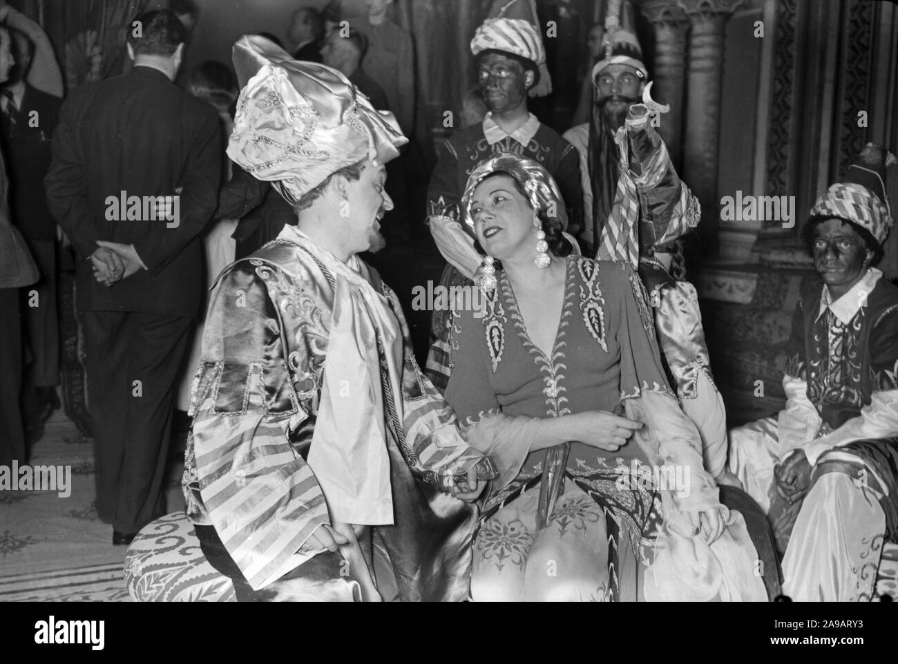 Preparing an opera performance, Germany 1940s Stock Photo - Alamy