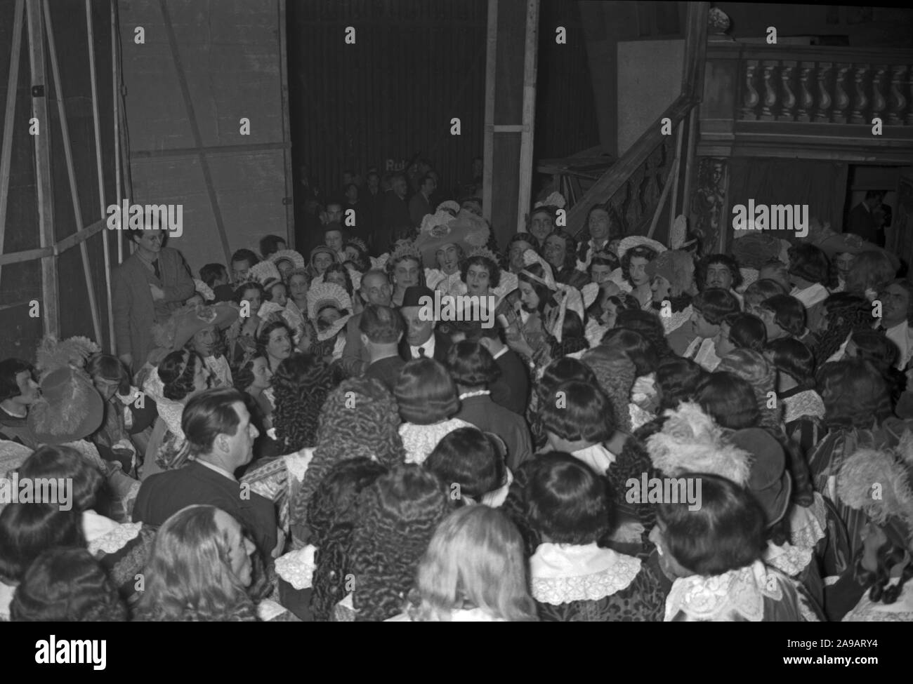 Preparing an opera performance, Germany 1940s Stock Photo - Alamy