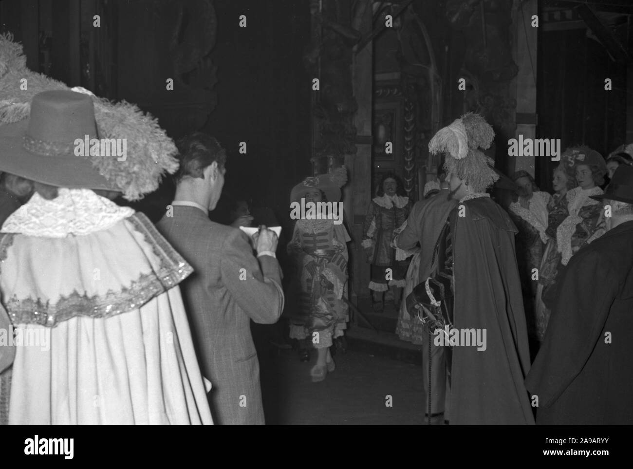 Preparing an opera performance, Germany 1940s Stock Photo - Alamy