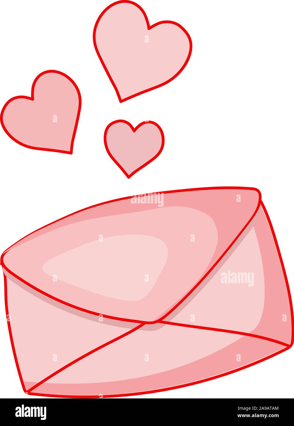 Romantic handwritten letter script love Stock Vector Images - Alamy