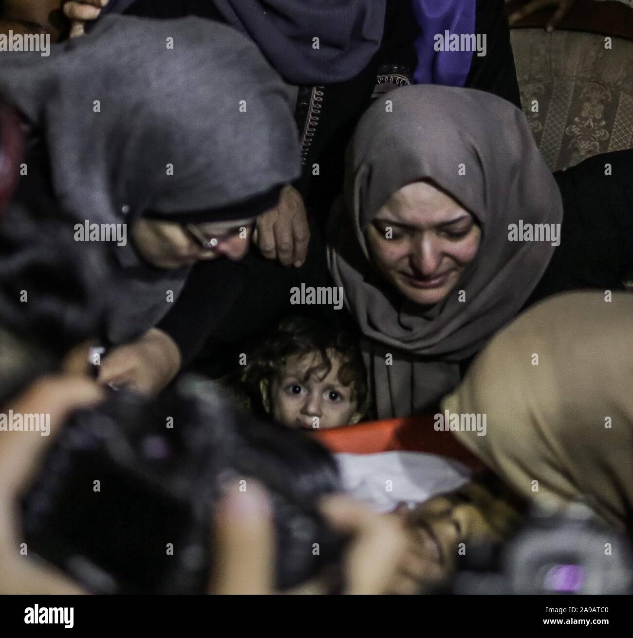 September 7, 2019, Gaza City, The Gaza Strip, Palestine: Palestinian family mourners their kid ...