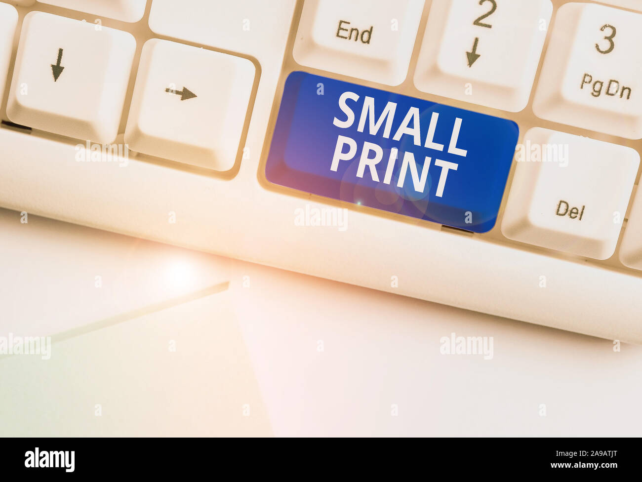 Conceptual hand writing showing Small Print. Concept meaning document ...