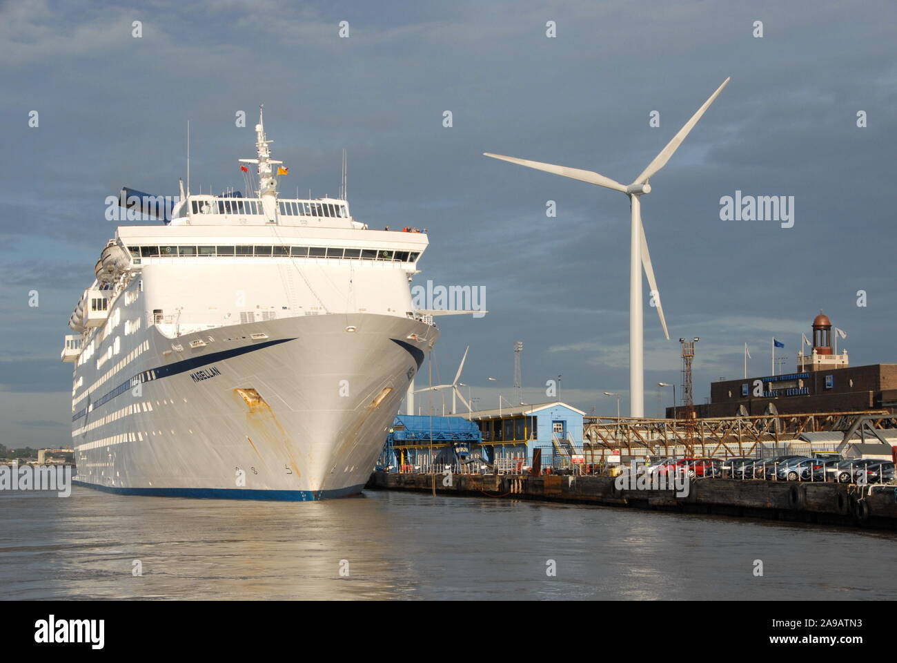 MV Magellan about to dock at London International Cruise Terminal ...