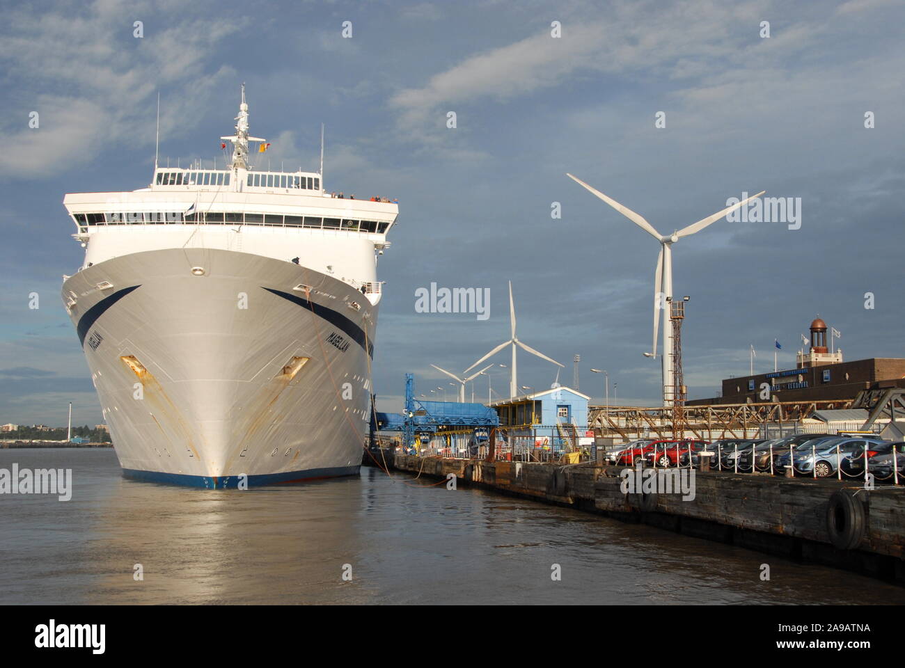 MV Magellan about to dock at London International Cruise Terminal ...