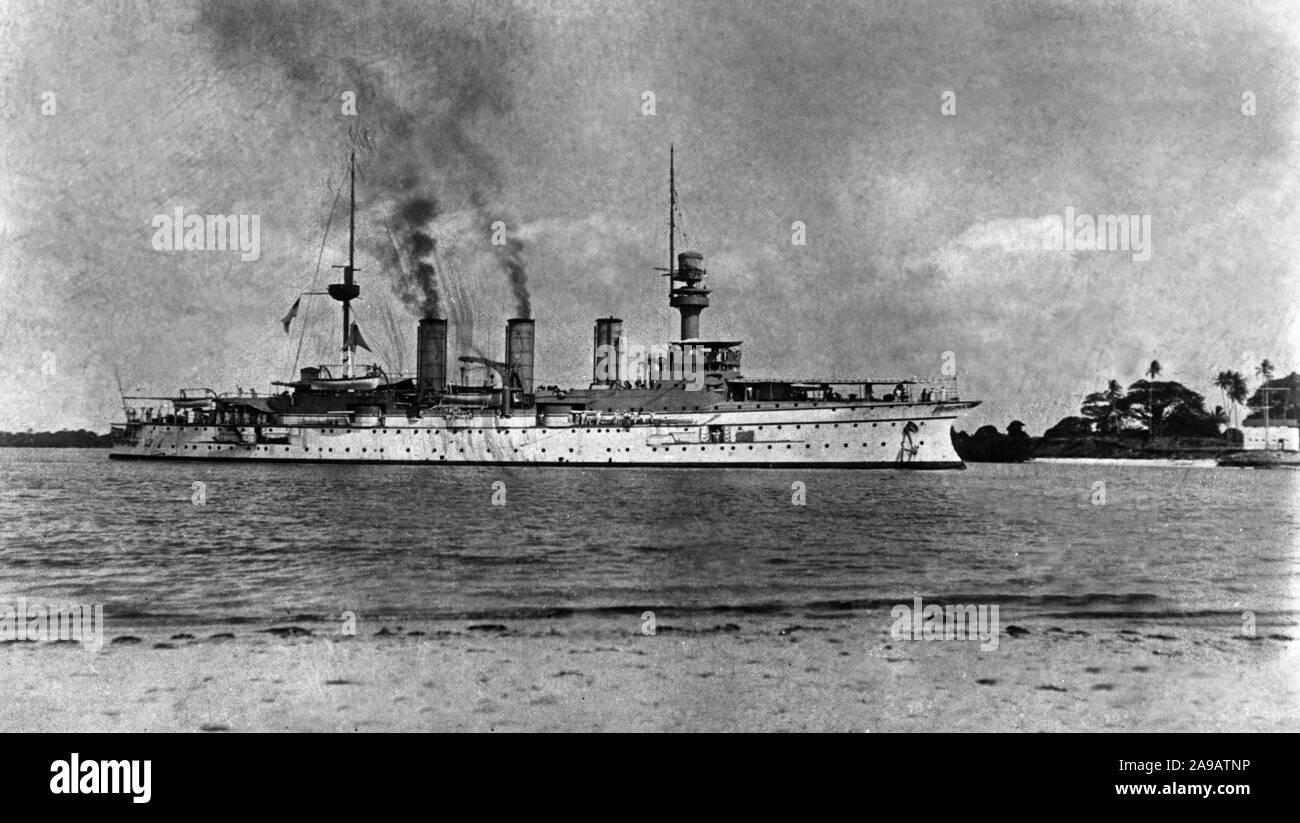 Ship of the German Imperial Navy at Dar es Salam harbor, German East ...