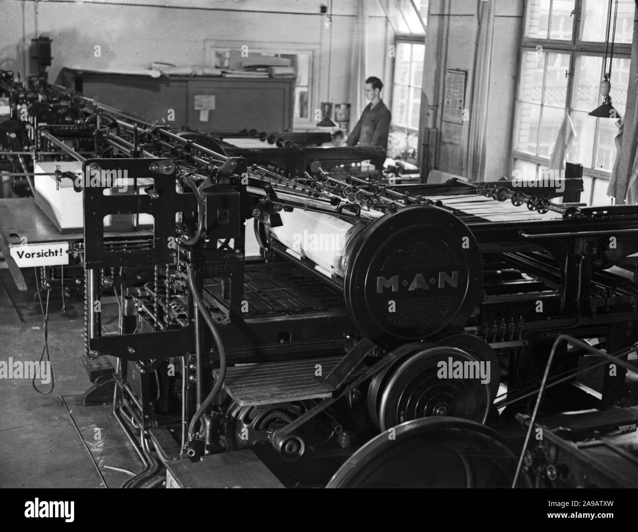 Office in a factory hall hi-res stock photography and images - Alamy