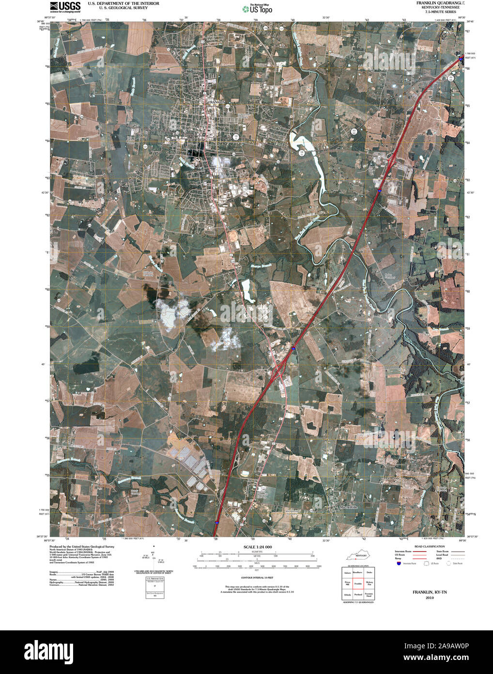 Franklin map Cut Out Stock Images & Pictures - Alamy