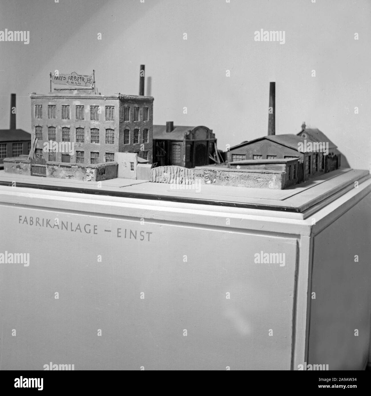 Exhibition with planned architecture in Nazi Germany, 1930s Stock Photo ...