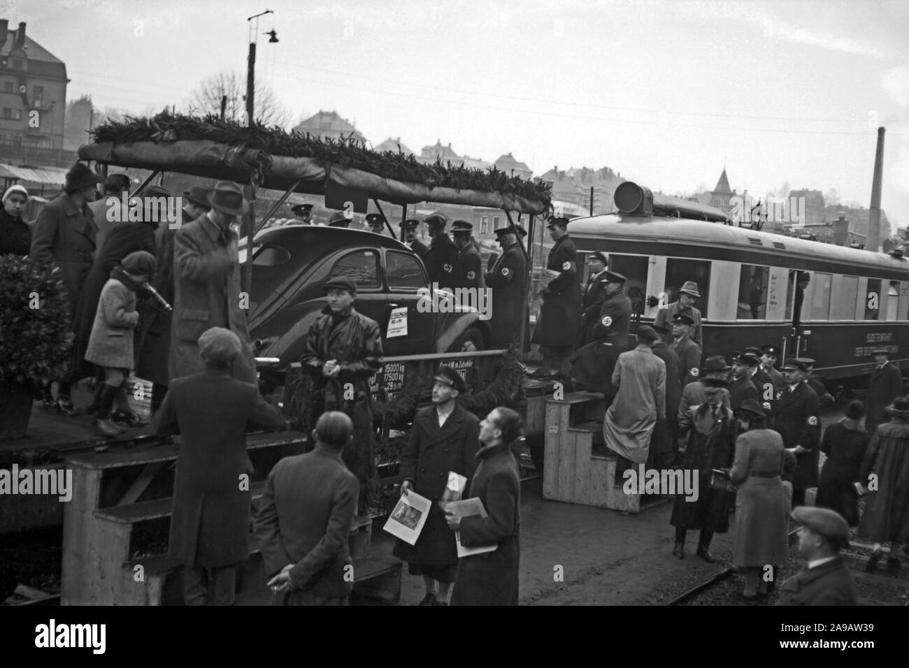 The special train of the nazi propaganda tour "Sudetenfahrt der ...
