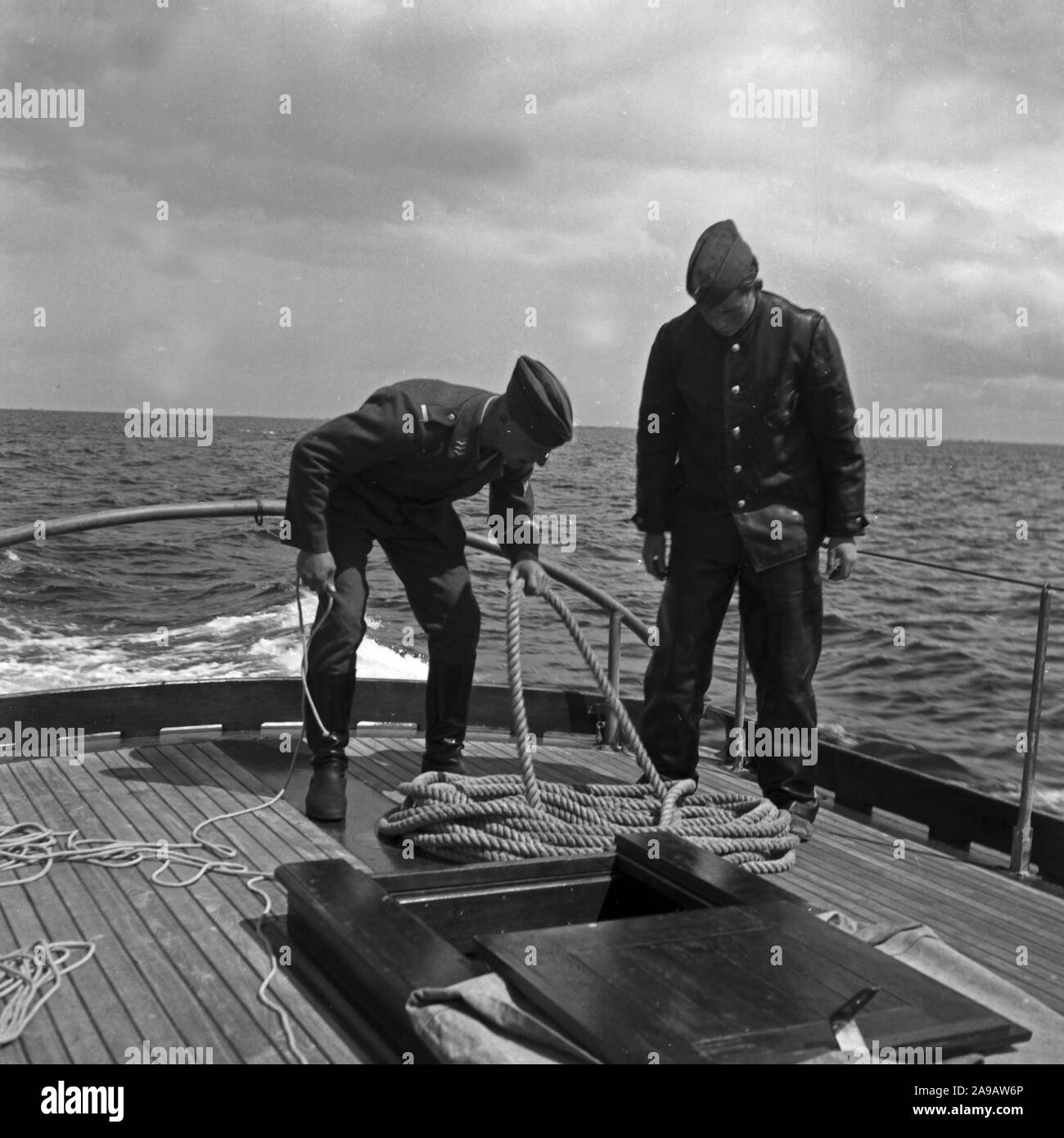 Water scout airplane Heinkel He 114, 60 G 41 of Deutsche Wehrmacht army ...