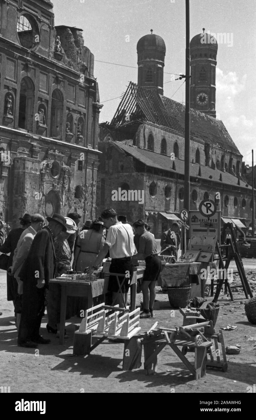 Post-war period in Munich Stock Photo - Alamy