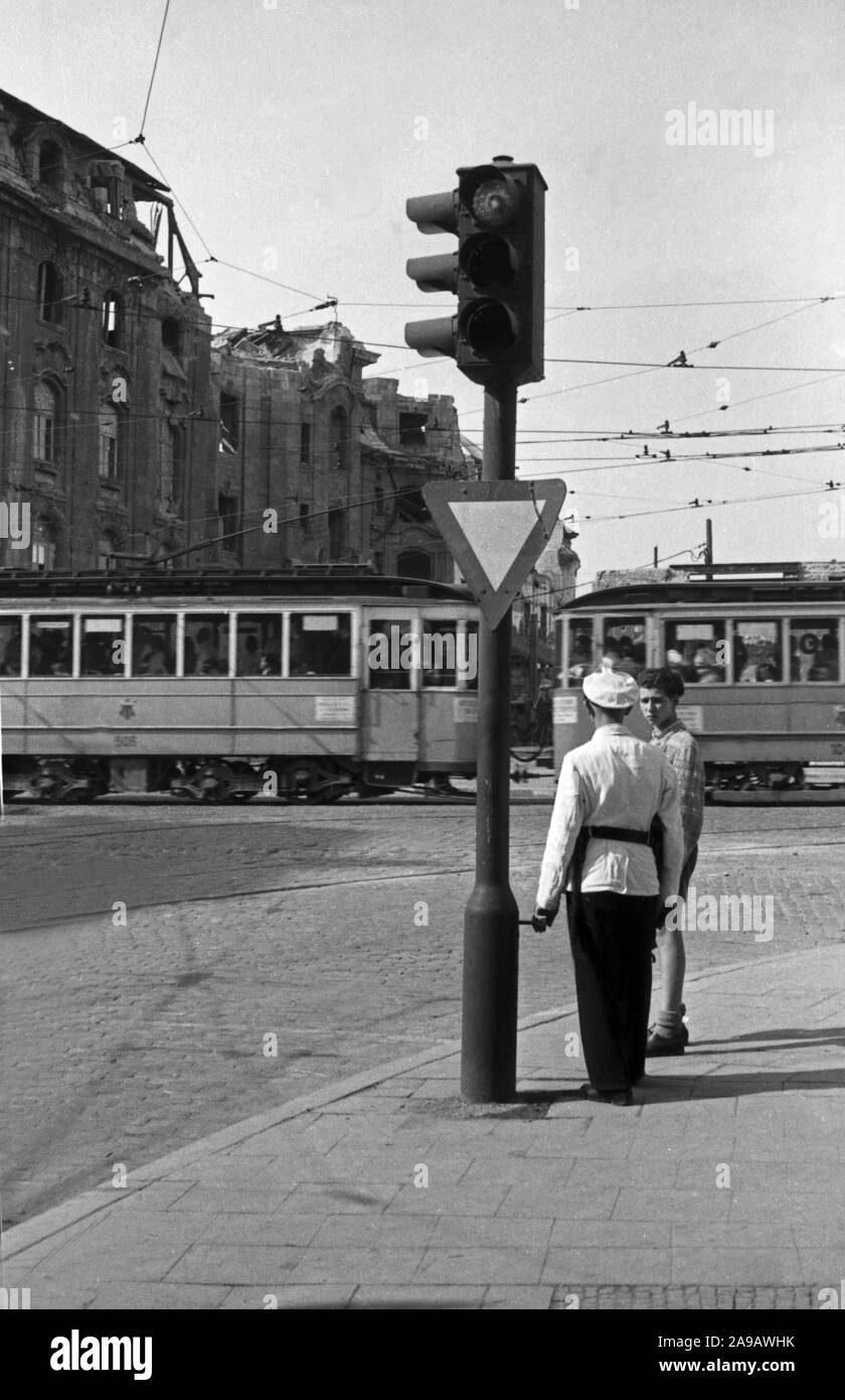 Post-war period in Munich Stock Photo - Alamy