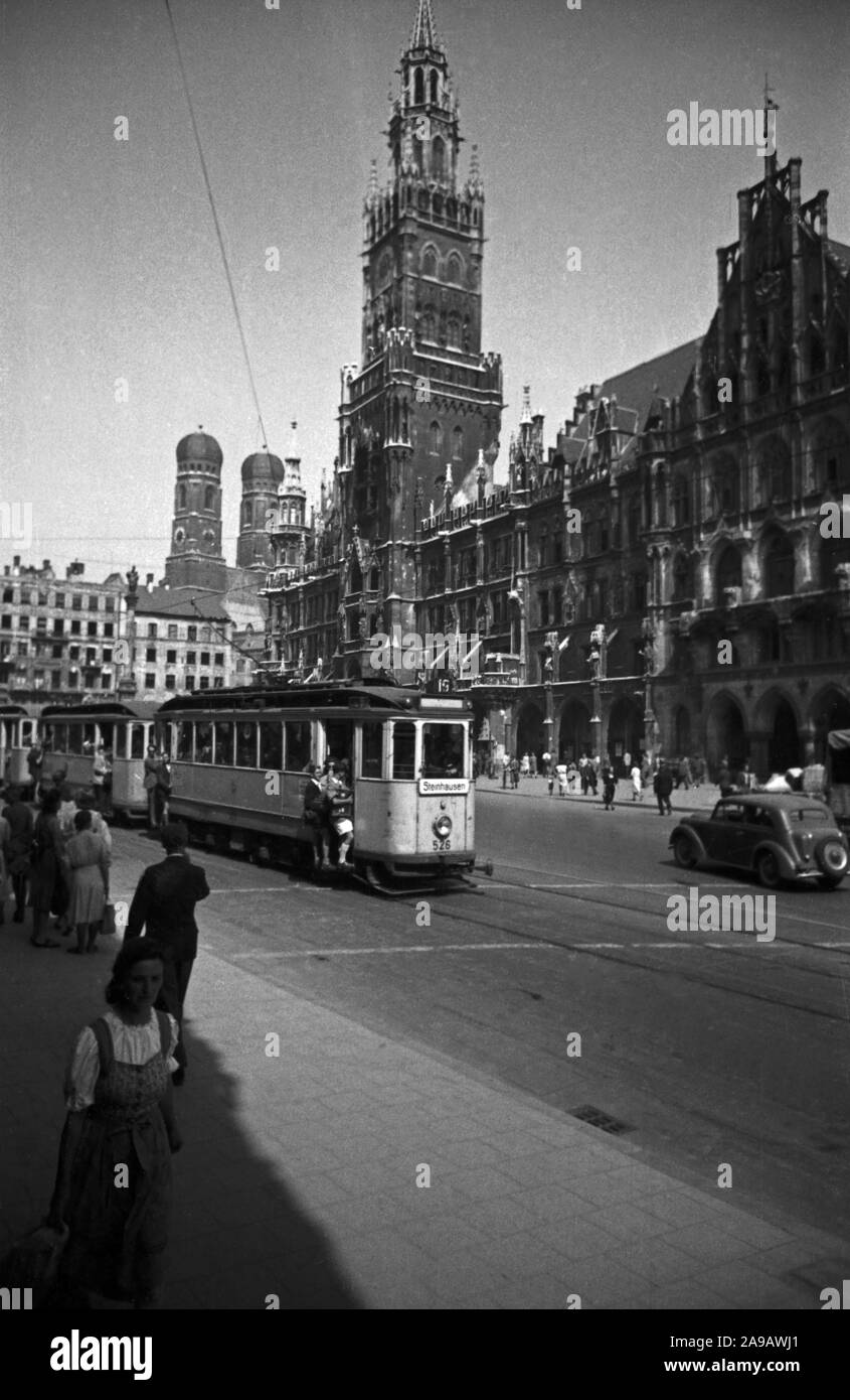 Post-war period in Munich Stock Photo - Alamy