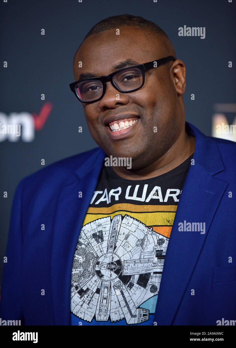 Andre Meadows arrives for the premiere of Disney+'s 'The Mandalorian ...